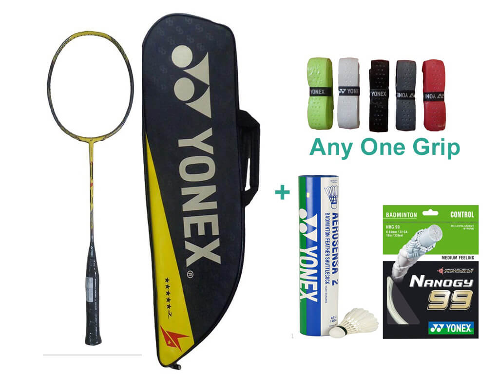 Buy Yonex Voltric Force 2 Lin Dan With Badminton Grip and Racquet ...